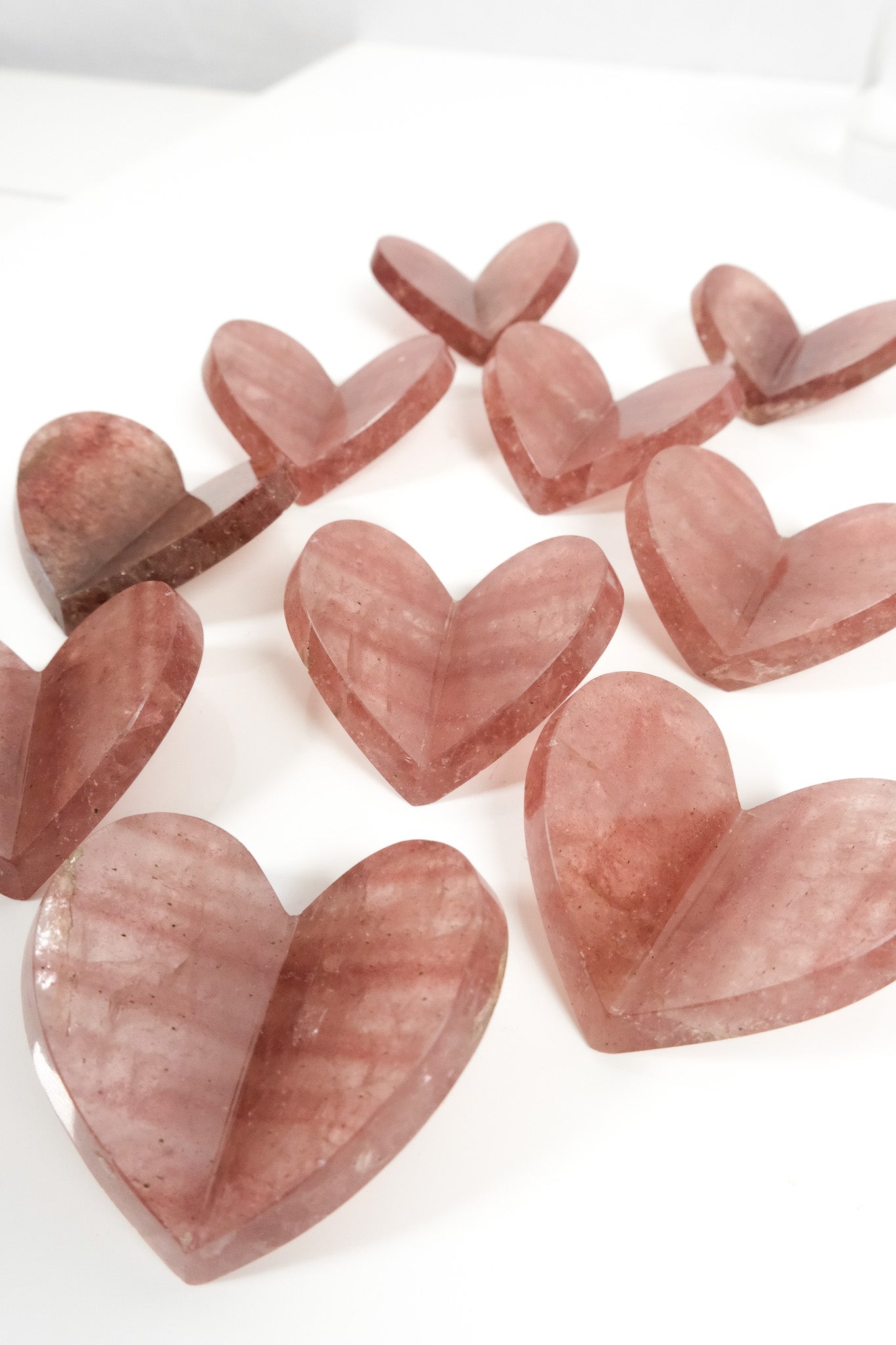 Strawberry Quartz 3D Butterfly Carving | Joy & Love Crystal – Stones of ...