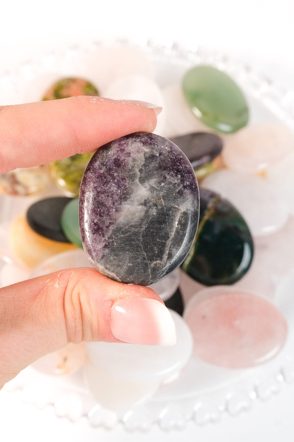 Mystery Flat Stone Crystal | Surprise Flat Stone – Stones of Virtue