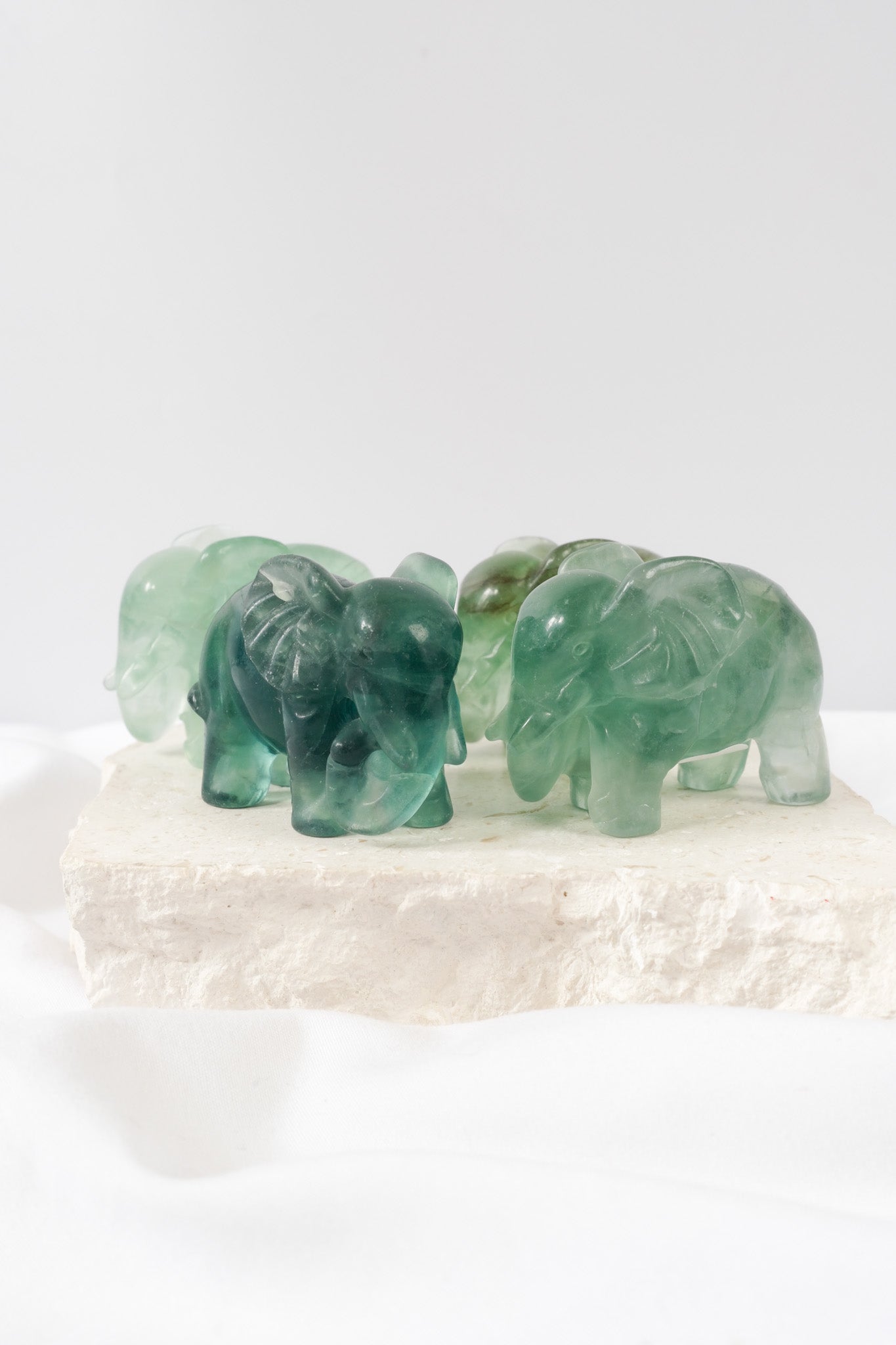 Fluorite Elephant Carving – Stones of Virtue