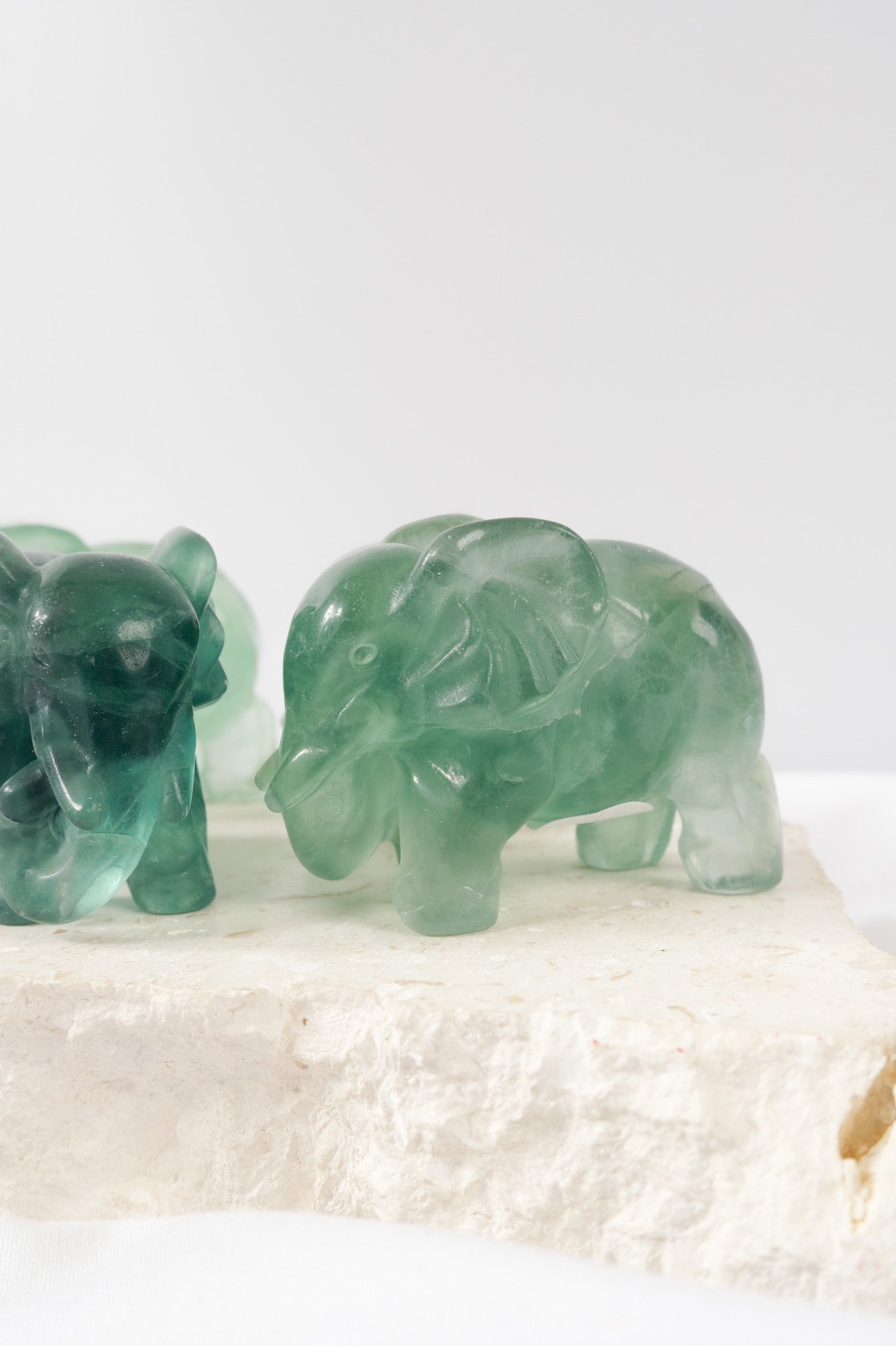Fluorite Elephant Carving – Stones of Virtue
